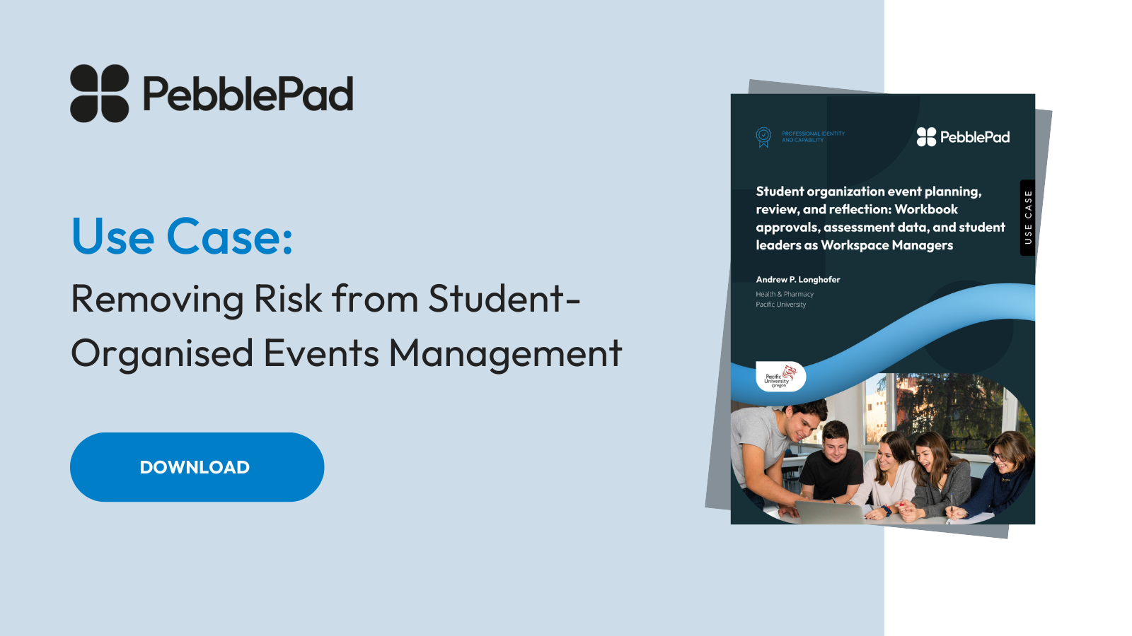 Removing Risk from Student-Organised Events Management - PebblePad